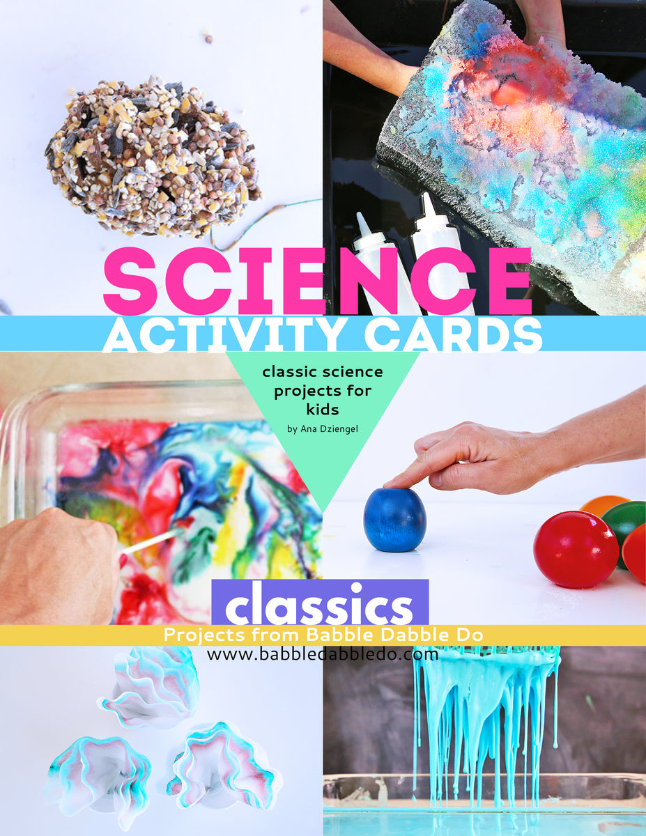 10 Science Activity Cards: CLASSICS – Babble Dabble Do