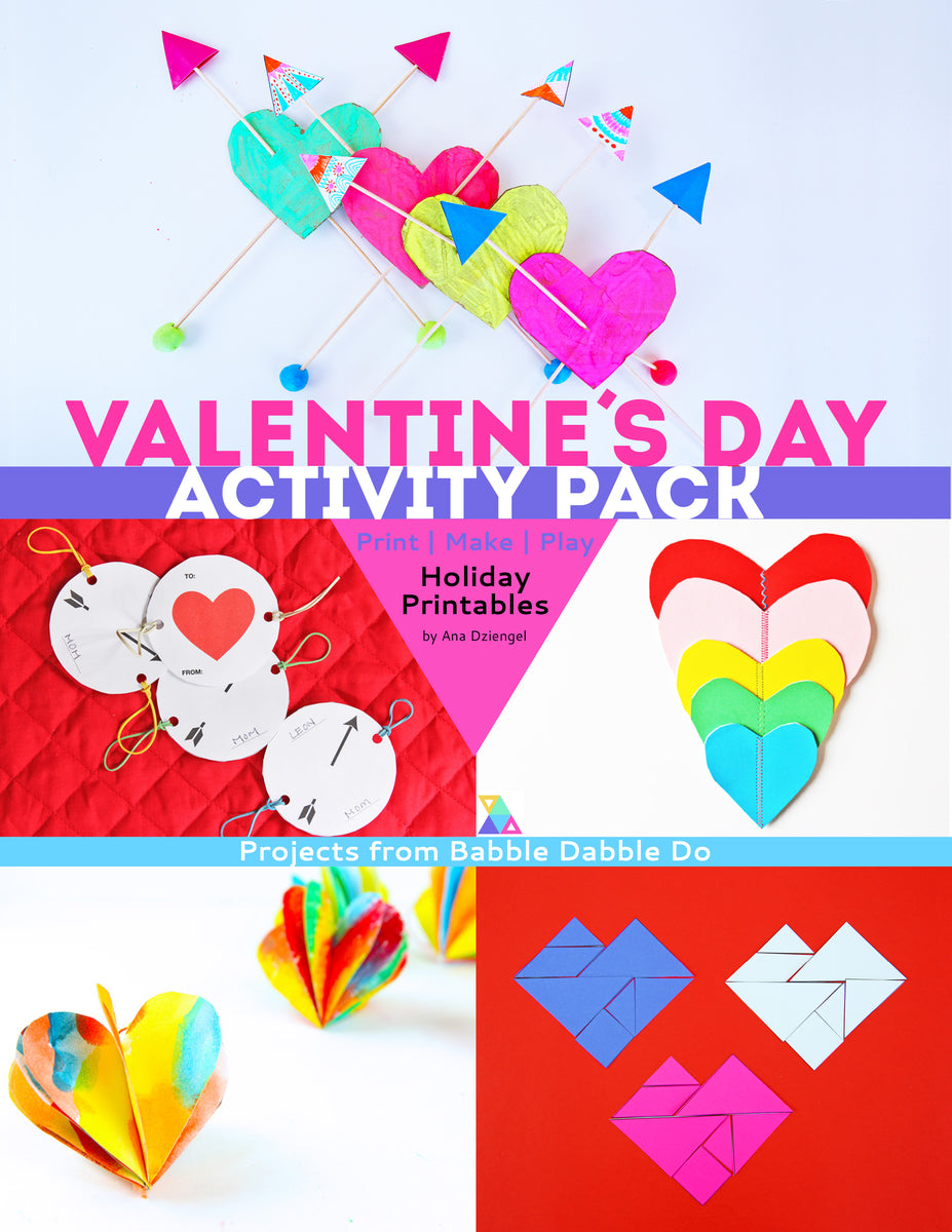 Printable Valentine's Day Activity Pack – Babble Dabble Do