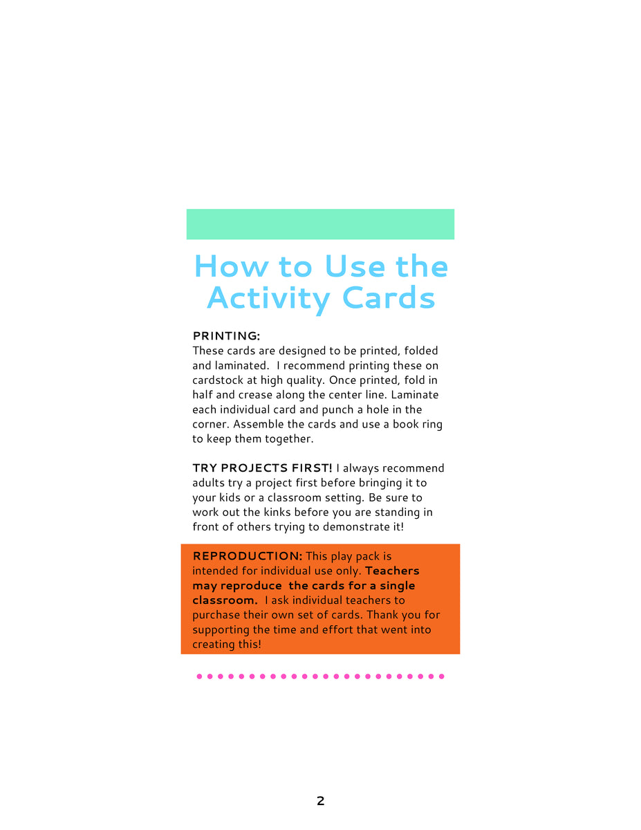 10 Science Activity Cards: CLASSICS – Babble Dabble Do