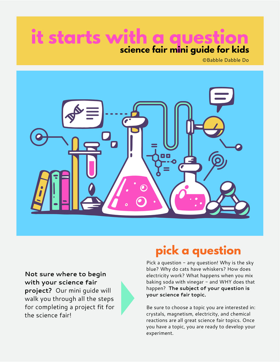 Science Fair Mini Guide for Kids – Babble Dabble Do