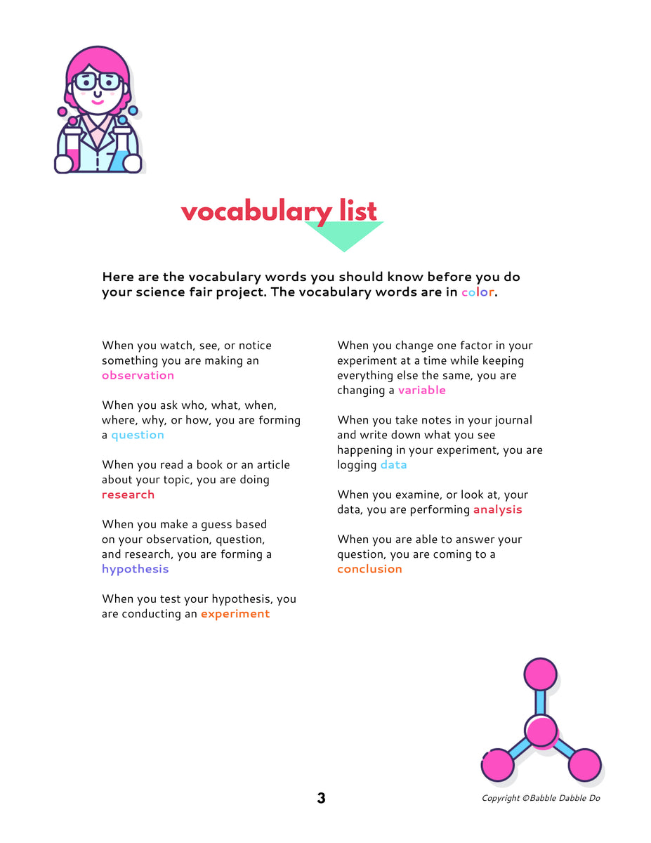 Science Fair Mini Guide for Kids – Babble Dabble Do
