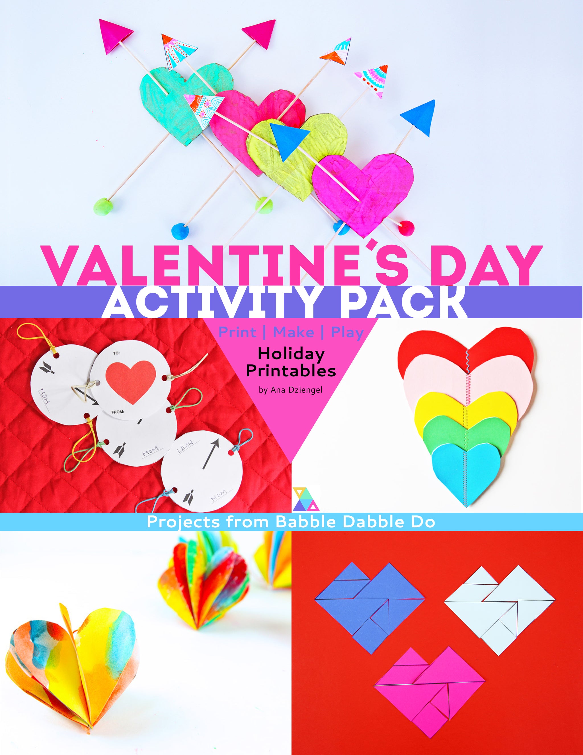 Printable Valentine's Day Activity Pack – Babble Dabble Do